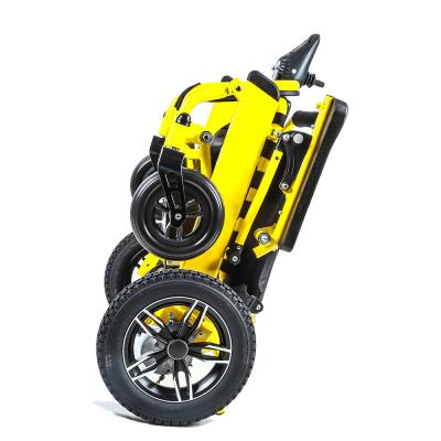 China KSM-601P Remote Control Reclining Wheelchairs Electric Power Foldable Wheelchair For Elderly With Anti-decubitus Latex Cushion à venda
