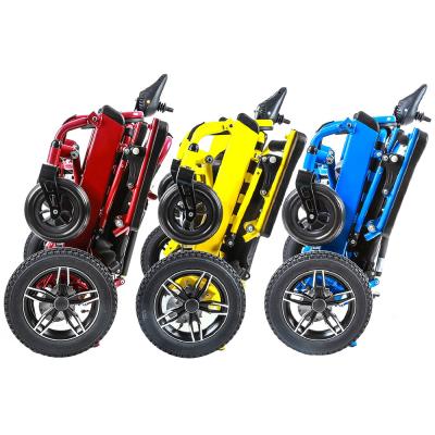 China KSM-601P Plus Widen Seat Size 21inch Portable Cheap Lightweight All Terrain 250W Electric Power Wheelchair For Disabled à venda