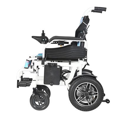 Cina KSM-503C CE Folding Aluminum Children Electric Wheelchair 2023 Portable Lightweight Child Wheel Chair for Disabled People in vendita
