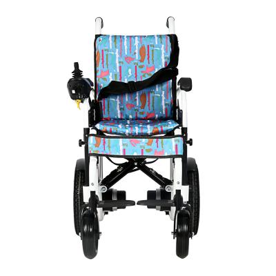 Cina KSM-503C Lightweight Folding Electric Child Power Wheelchair Price Portable Disabled Wheelchairs for Cerebral Palsy Children in vendita