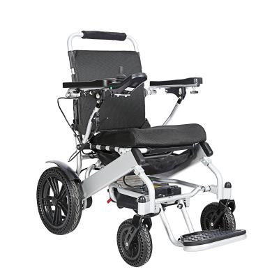 Cina KSM-601L Motorized Foldable Electric Wheel Chair with LCD Controller and Honeycomb Solid Tire Power Wheelchair for Disabled in vendita