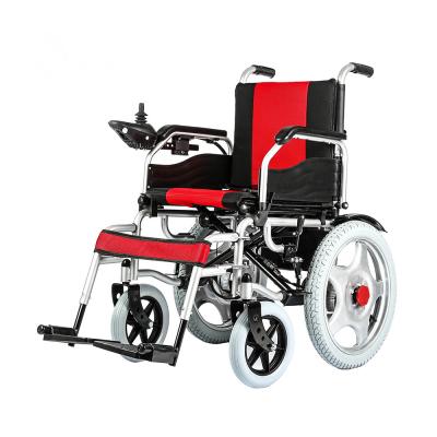 Cina KSM-501 New Design 18inch Motorized Travel Folding Wheelchair Battery Operated Power Electric Wheelchair Sales in vendita