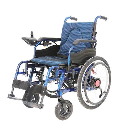 Cina KSM-502 24inch Motor Power Wheelchair Lightweight For Disabled Reclining Foldable Electric Wheelchairs in vendita