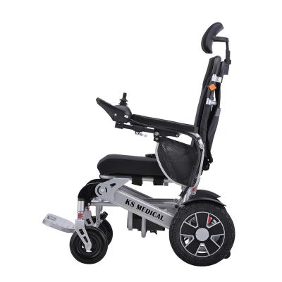 Cina KSM-606AR Automatic Reclining Power Foldable Aluminum Wheelchair Disabled Electric Chairs for Seniors in vendita