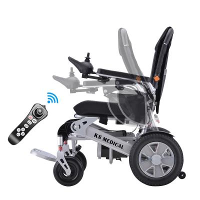 Cina KSM-606AF Ergonomic Design Remote Controller Auto Folding Electric Wheelchair 160kg Load Price in vendita