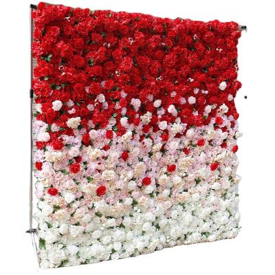 中国 背景幕の結婚式の装飾の人工的な植物の壁のシミュレーションの花の壁 販売のため