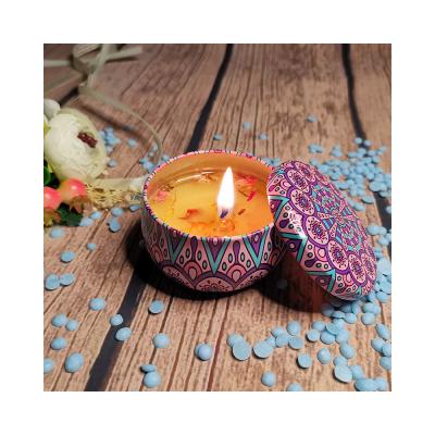 Cina La cera domestica della soia dei rifornimenti della decorazione di nozze ha asciugato la candela profumata del fiore in vendita