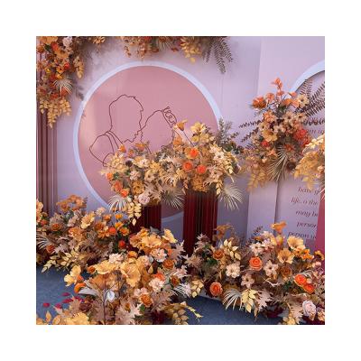 Cina La festa nuziale di seta dei fiori fornisce la decorazione di plastica di nozze simulata arancia in vendita