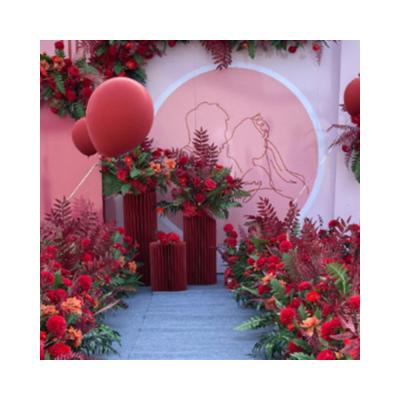 Cina Fiori di plastica falsi di simulazione dei fiori di nozze della decorazione rossa della fase in vendita