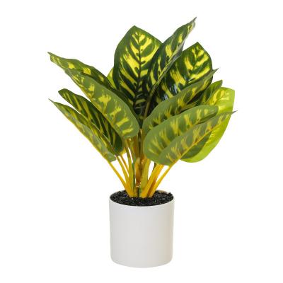 中国 屋内デスクトップの人工的な植物のシミュレーションは緑植物に鉢植えな創造的残す 販売のため