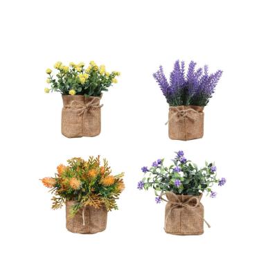 中国 緑のシミュレーションのデスクトップの人工的な植物の盆栽の小さい装飾 販売のため