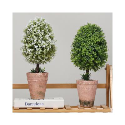 中国 屋外の屋内装飾のための多彩な小型シミュレーションの植物の鍋の草の球の木 販売のため
