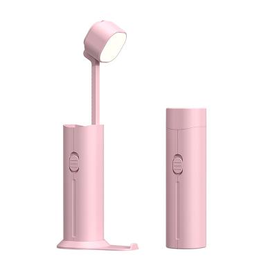 중국 1200/5000mAH 배터리 재충전 적색 USB LED 눈 보호 테이블 램프 강력 판매용