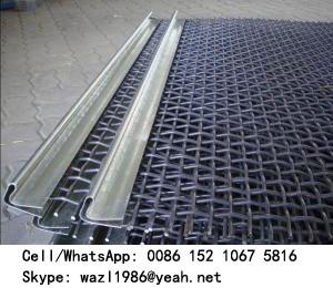 China Malla de alambre prensada del acero inoxidable con diversos tipos de bordes en venta