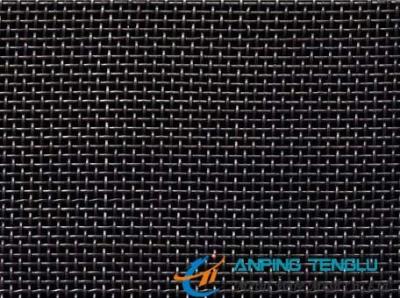 Chine Le tissu de fil noir d'acier doux, Néerlandais tissent 12X64mesh à 40X200mesh à vendre