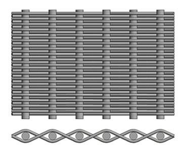 Chine SS304(L) SS316(L) Plain Weaving Dutch Wire Mesh, 50X300mesh With 55micron à vendre