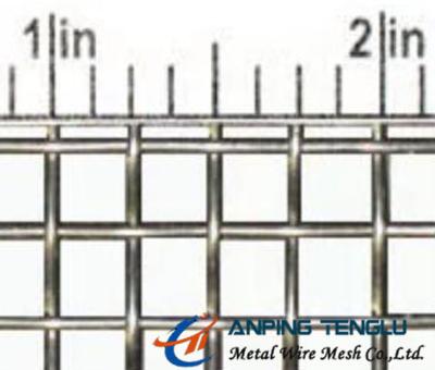 China SS, Cu, Al Material Single Intermediate Crimped Wire Mesh, 4Mesh 0.6-3mm Wire en venta