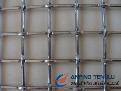 China Stainless Steel Lock Crimped Wire Mesh, 4mm-100mm Hole, 0.8-4.8mm Wire en venta