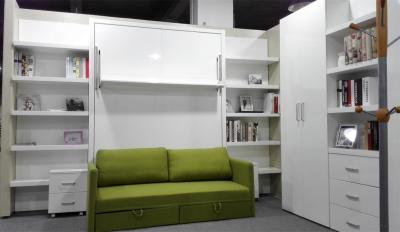 Cina Re Queen Size Sofa piega il letto della parete nascosto letto della parete di Murphy per la stanza di ospite con lo scaffale per libri in vendita