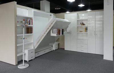 Cina Letto doppio pieghevole di stile di Europa con lo scaffale per libri, pannello di protezione di Environmetal in vendita