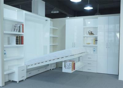 Cina Letto piegante della parete di colore di Murphy del letto lucido bianco della parete per piccolo spazio vitale in vendita