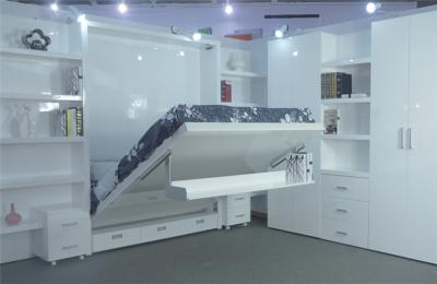 Cina Letto astuto di Murphy di protezione dell'ambiente del letto pieghevole della parete nel colore bianco in vendita