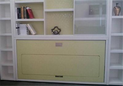 Cina Singolo letto piegante della parete di stile del letto orizzontale semplice europeo della parete con la Tabella in vendita