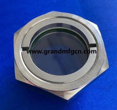 Cina NPT2 SS304 oil sight window for 5L 10L 15L Stainless Steel Tea Egg Instant Coffee Milk Powder Making Machine Centrifugal in vendita