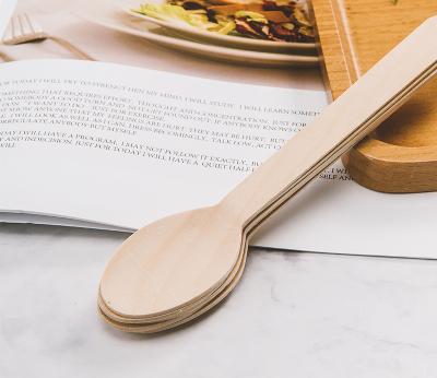 Chine vaisselle en bois jetable de partie de fourchettes et de cuillères d'ustensiles de consommation de 160mm Birchwood à vendre
