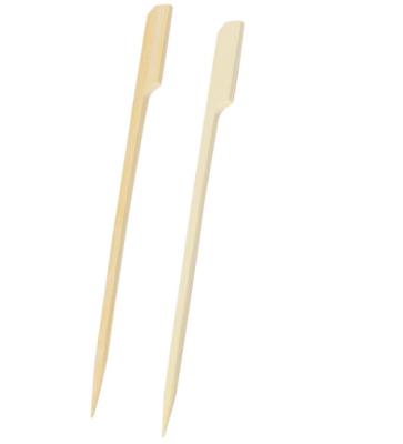 Chine Logo fait sur commande bâtons en bois naturels de brochettes en bambou de 4 pouces pour le BARBECUE à vendre