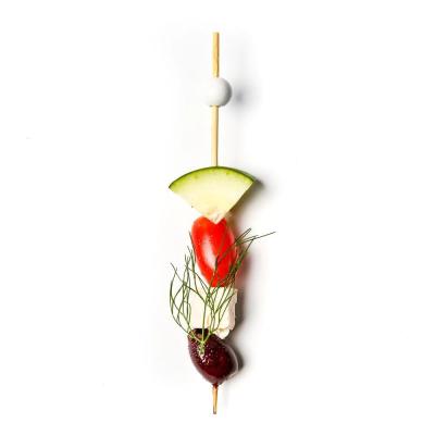 Chine ODM FSC a perlé les sélections en bambou décoratives embrochent pour le cocktail 12cm à vendre