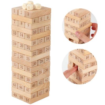 China KlotzDigital 51PCS Baustein Dominos Jenga-Blöcke zu verkaufen