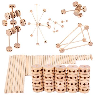 Cina 3D costruiscono le particelle elementari di legno forti Toy Creative DIY per i bambini in vendita