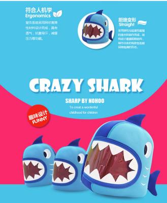 Cina Il neoprene scherza lo zaino dello squalo, fumetto di immaginazione 3D dello zaino del pesce dei bambini in vendita