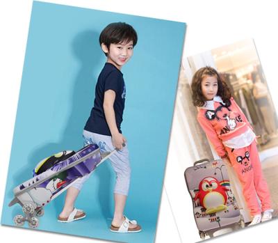 Cina Bambini adorabili di viaggio dei ragazzi che rotolano assorbimento di scossa della cassa dei bagagli in vendita