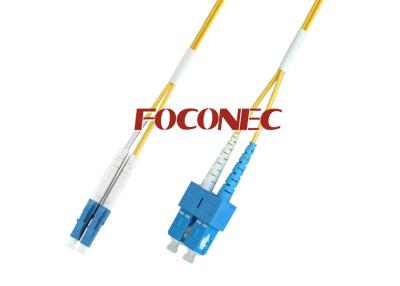 Cina LC al cavo di toppa a fibra ottica dello Sc, cavo duplex monomodale della toppa dello zip in vendita
