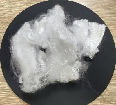 China Polypropyleen stapelvezel 6D × 100 mm UV-bestendige witte Te koop