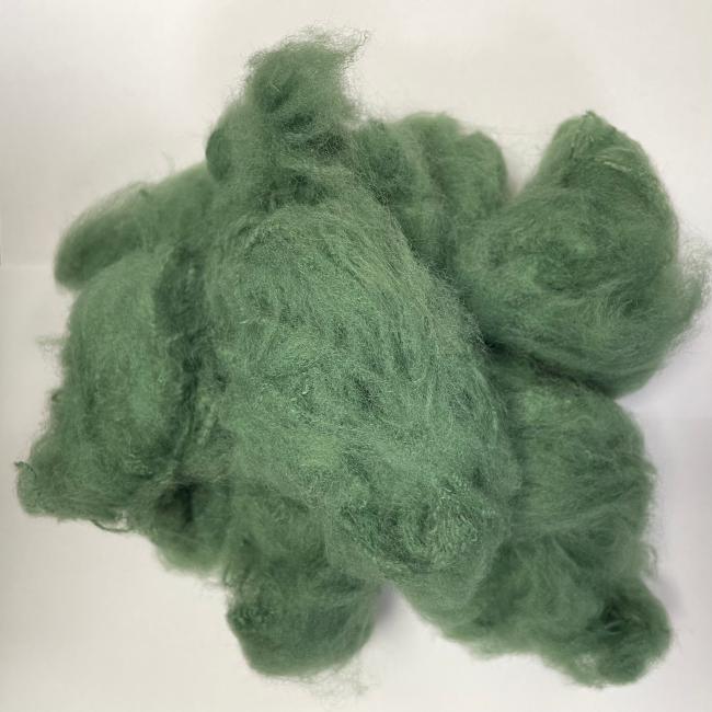 Green flame retardant polyester fiber sample 1