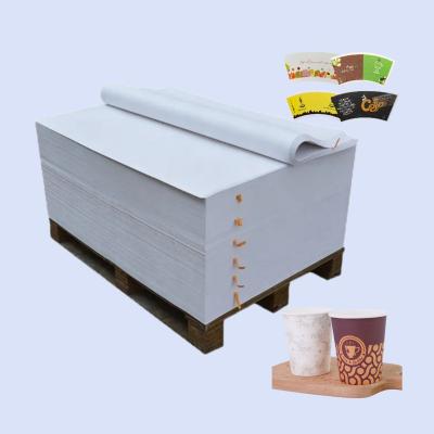China High Bulk Virgin Pulp Style and PE Coating Material PE Coated Paper in Sheets for sale