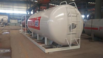 China posto de gasolina do tanque de armazenamento 20m3 do gás de 20000L LPG de 10 toneladas com o distribuidor dobro do bocal à venda