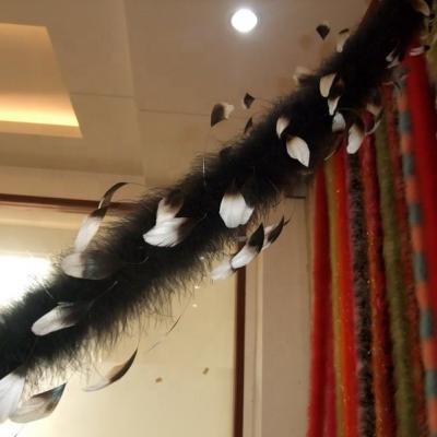 Dyed Marabou And Coque Feather Boa Highly Durable 2 Yards Length