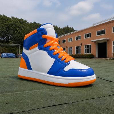 Custom Giant Inflatable Sneaker Advertising Model with Detailed Laces Full Color Printing and Brand Logo - rear and support structure view