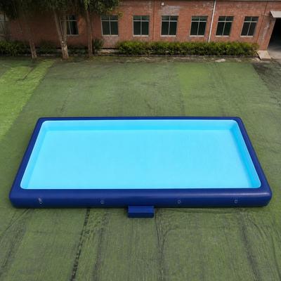 Modular Commercial Inflatable Swimming Pool with Reinforced Airtight Walls Non Slip Floor and Custom Size - side perspective view