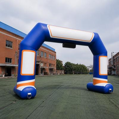 Custom Commercial Inflatable Marathon Finish Arch with Sponsor Panels Stable Base and Full Color Printing - complete commercial product view