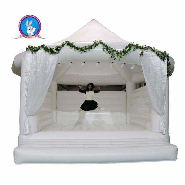 white wedding inflatable bounce house product view 1