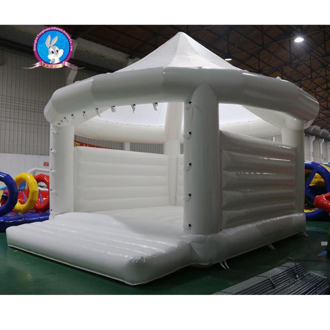white wedding inflatable bounce house product view 2