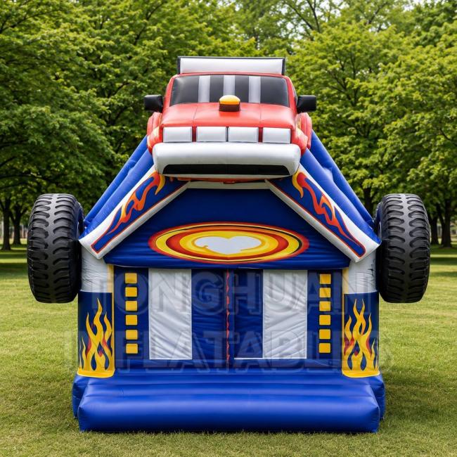 monster truck inflatable bounce house for kids party rental use