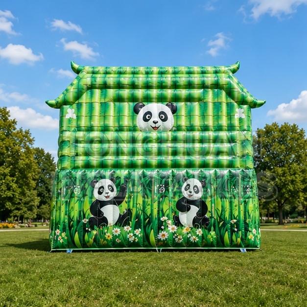 custom outdoor inflatable panda slide for schools scenic areas and family centers