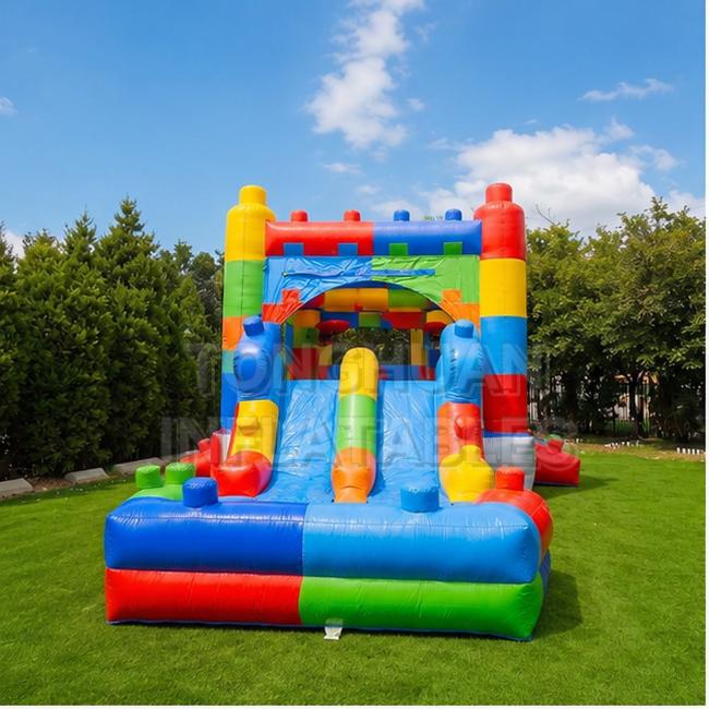 custom inflatable wet combo for rental companies resorts and outdoor entertainment