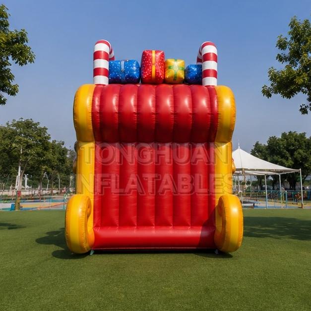 commercial Christmas carnival inflatable slide